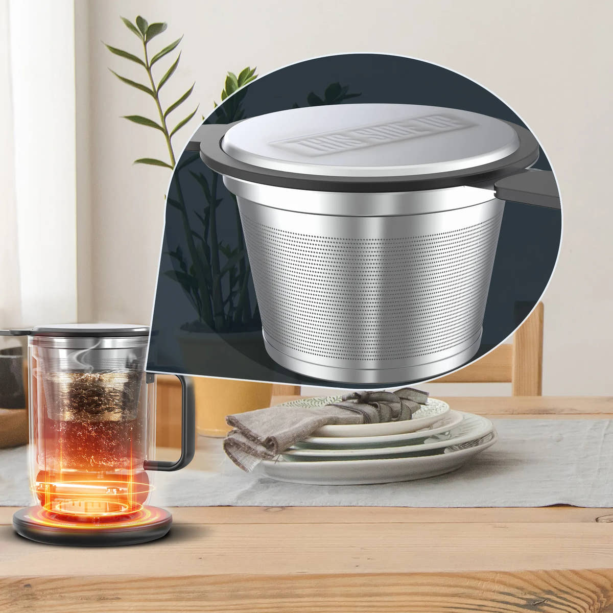 Nuwave Smart Mug – Precision Temperature & Built-In Brewing