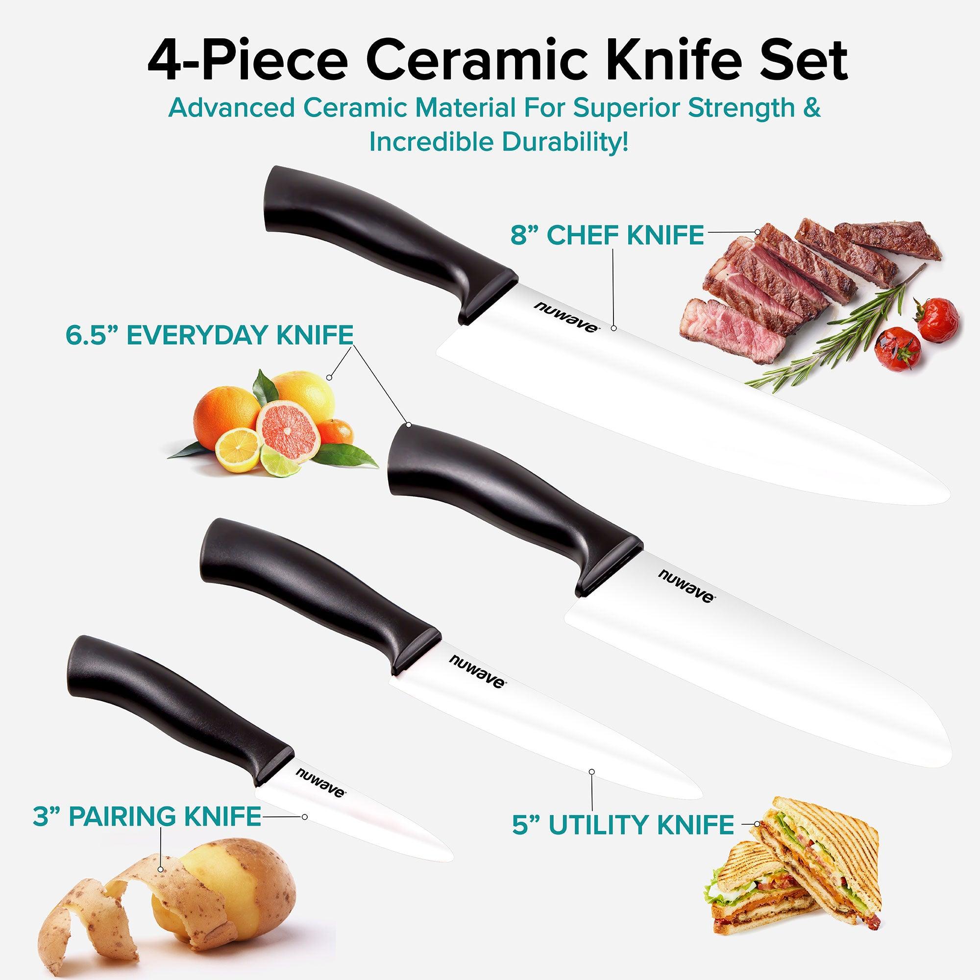 Nuwave® 4-piece Ceramic Knife Set